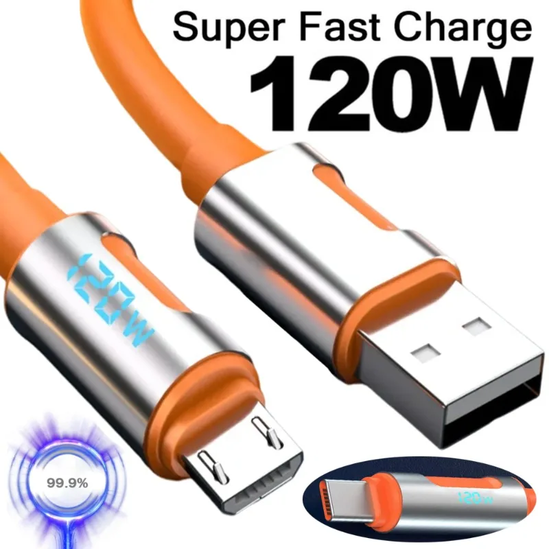 LED-Digital-Display-Cable-120W-Fast-Charging-USB-Type-C-High-speed ...