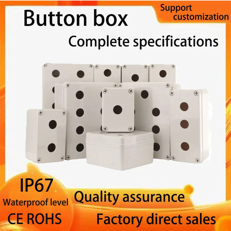 1-2-3-4-5-6-Hole-Waterproof-ABS-Metal-Push-Button-Switch-Box-with ...