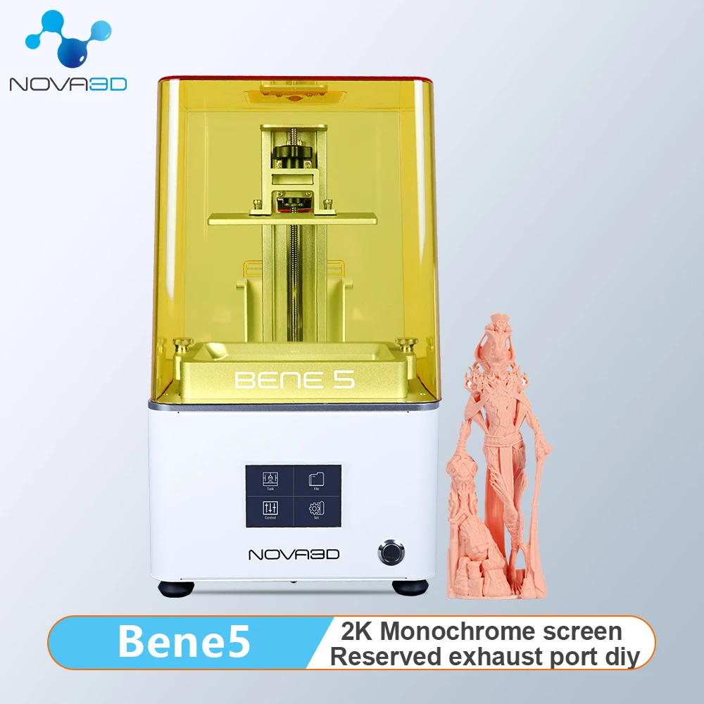 2021 Newest NOVA3D Bene5 3D Printer 6.08 inch Monochrome Screen LCD UV ...