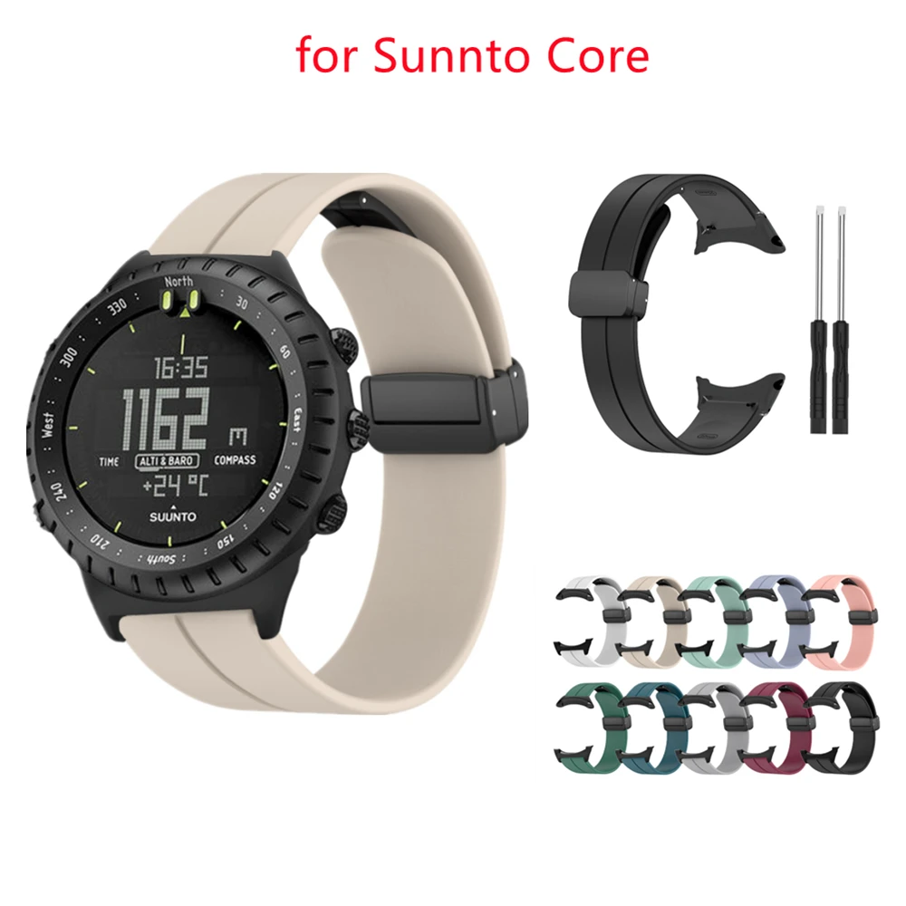 Silicone-Watchband-For-Suunto-Core-Smartwatch-Wrist-Band-Replacement ...