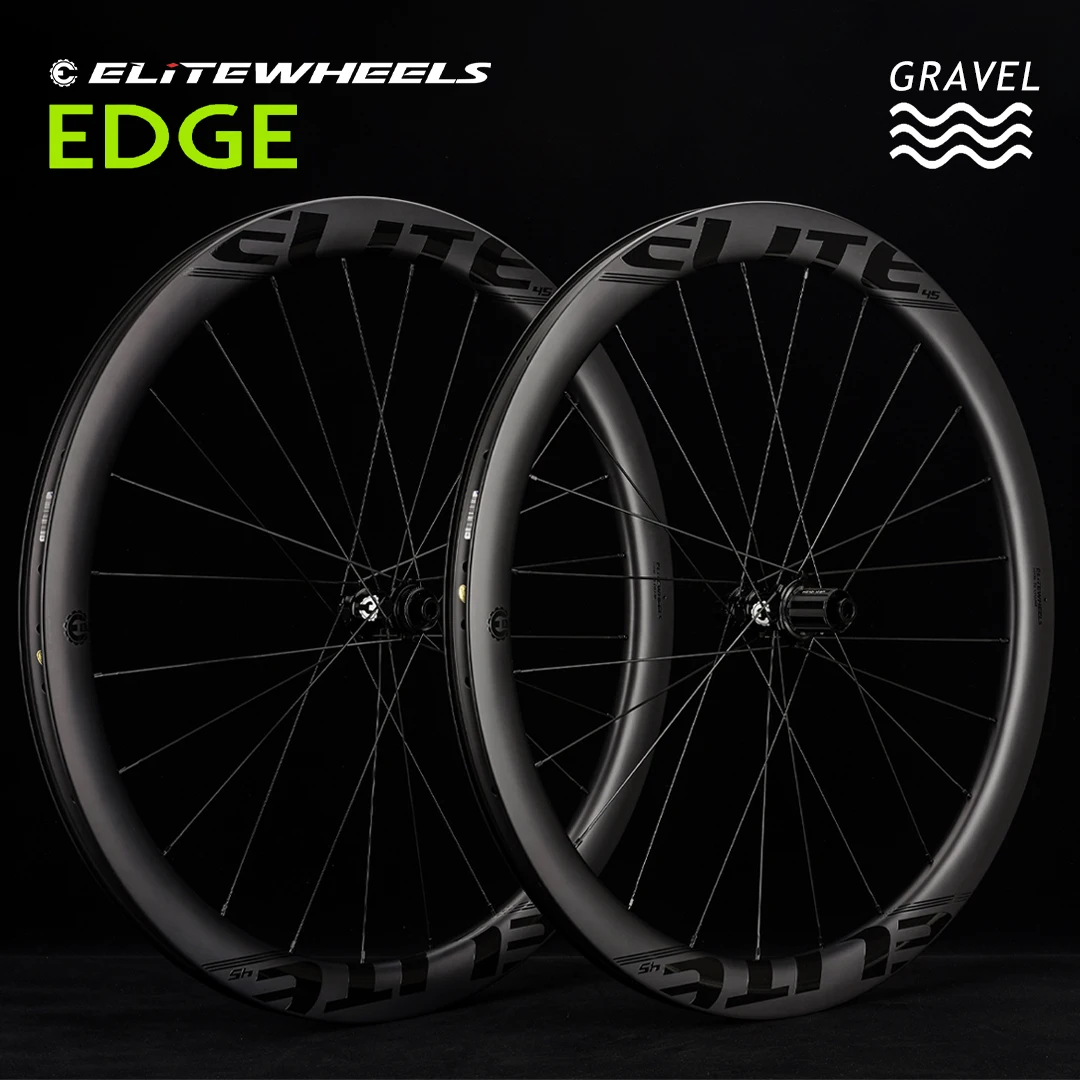 ELITEWHEELS EDGE Gravel Wheels Ultralight 1439g Wing 20 Spoke For ...