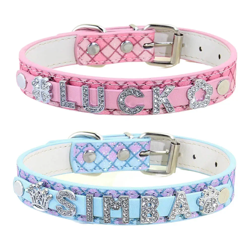 Bling-Rhinestone-Puppy-Dog-Collars-Personalized-Small-Dogs-Chihuahua ...