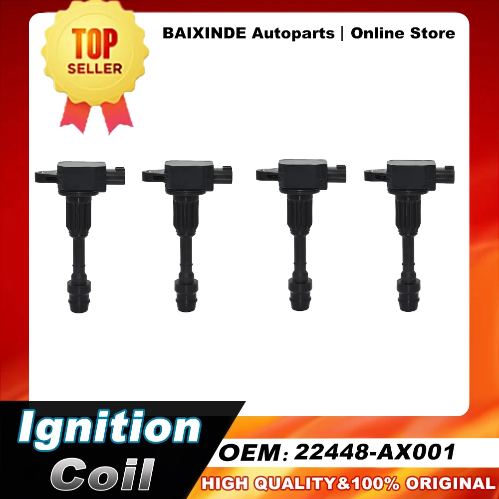 1-4-PCS-OEM-22448-AX001-22448AX001-22448-AX000-Ignition-Coil-For-Nissan ...