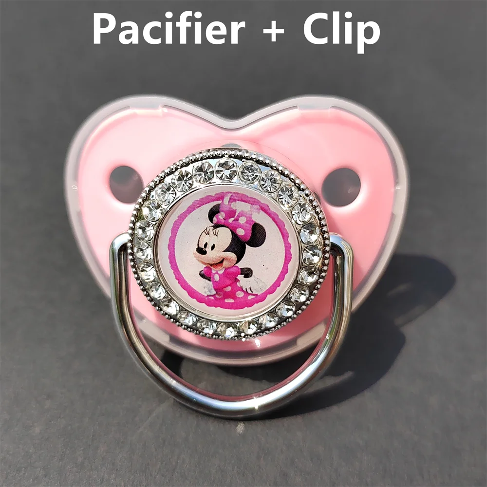 Pink Pacifiers Baby Shower | Pink Rhinestone Pacifier | Silicone ...