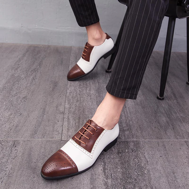 Casual men's leather shoes classic designer styles Fashion and Leisure ...