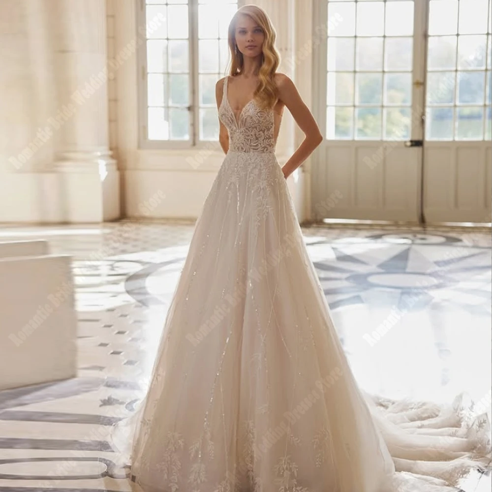2025 Sweetheart Collar Women Wedding Dresses Customized Sexy Sleeveless ...