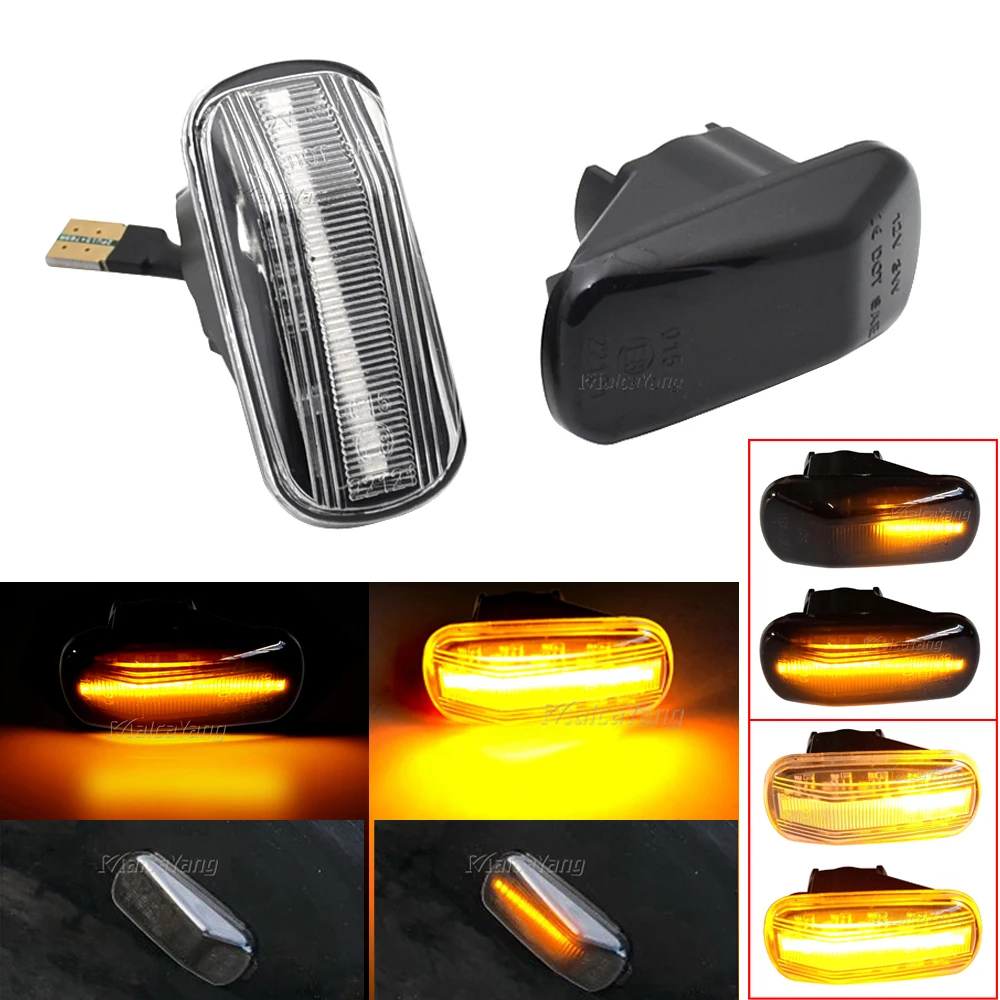 2X Led Dynamic Side Marker Turn Signal Light For Honda CRV Accord Civic ...