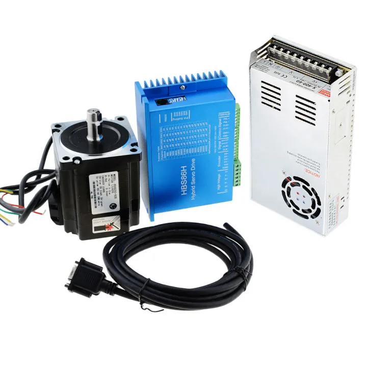 1-set-4-pcs-NEMA-34-stepper-motor-with-HBS860H-motor-drive-aluminum ...
