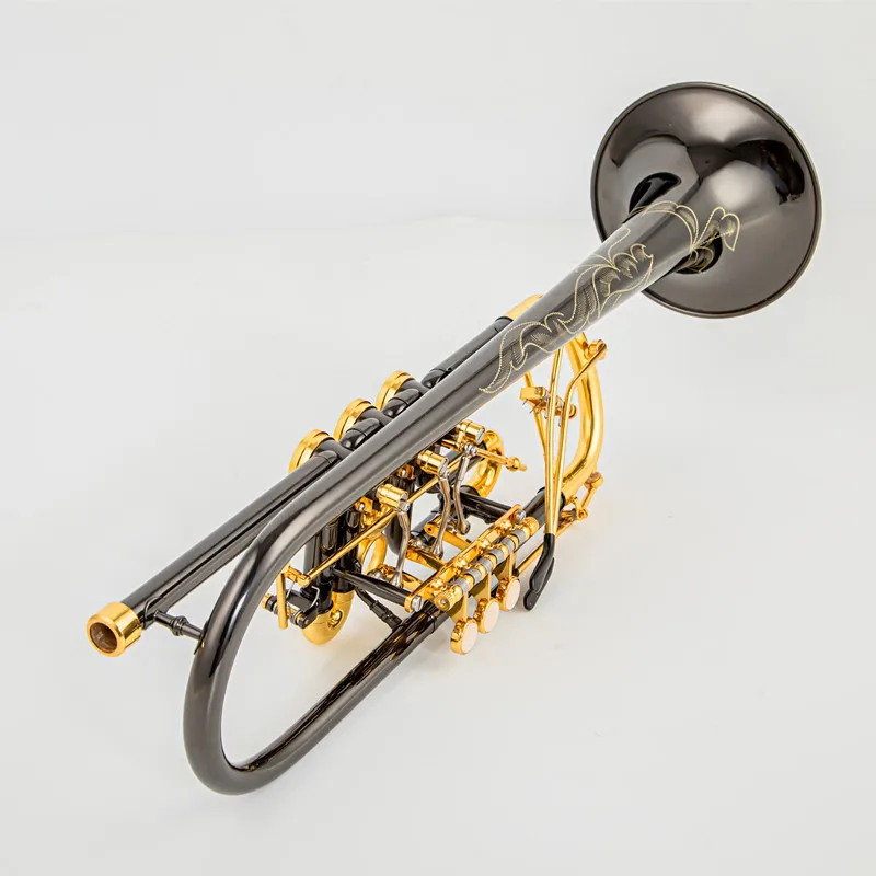 Austria-Schagerl-Bb-Trumpet-Rotary-valve-type-B-Flat-Brass-flat-key ...