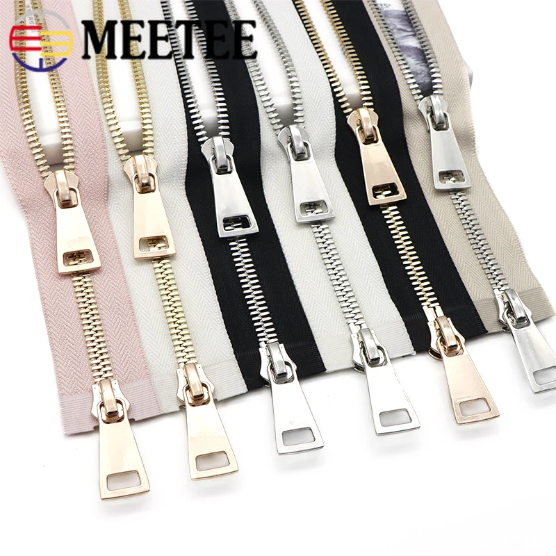 1Pc-80-100-120cm-8-Metal-Zipper-Double-Sliders-Open-End-Two-Way-Zip ...
