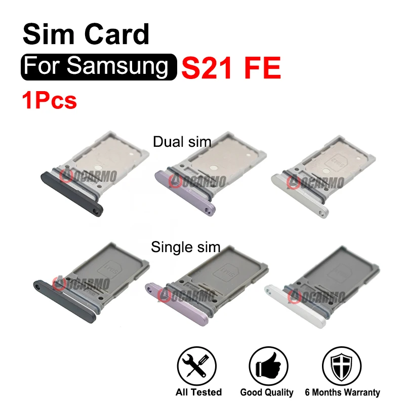 For-Samsung-Galaxy-S21-FE-Dual-Sim-Card-Single-Sim-Tray-MicroSD-Holder ...