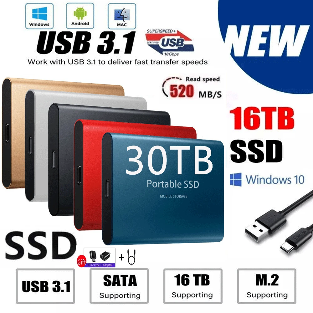 Original-tragbare-Hochgeschwindigkeits-USB-3-0-Interface1tb-SSD-externe-Solid-State-M-2 ...