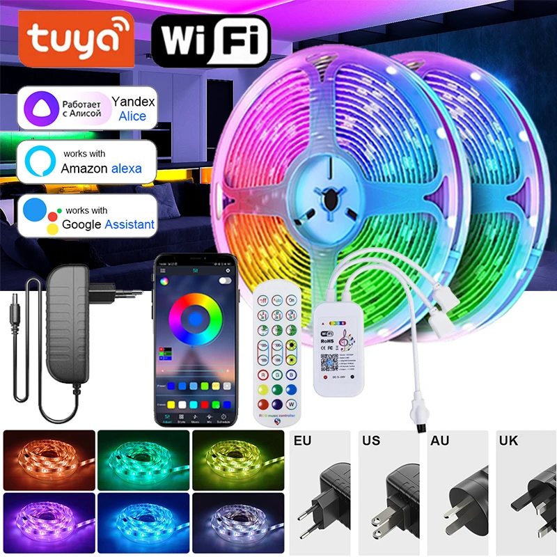 RGB-Led-Strip-Light-Wifi-Alexa-Rgb-Led-Tape-12V-Music-Sync-Rgb-Led ...