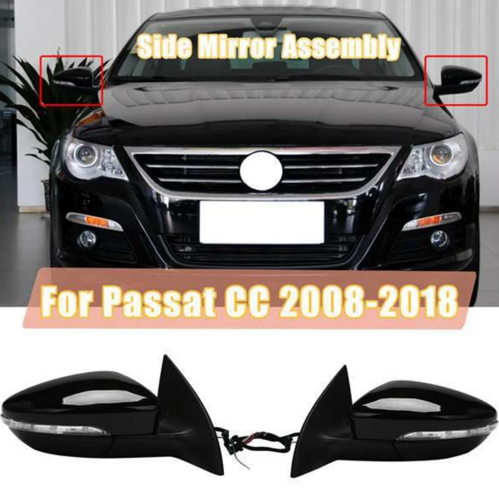 Car-13-line-left-and-right-side-rearview-mirror-assembly-For-Volkswagen ...