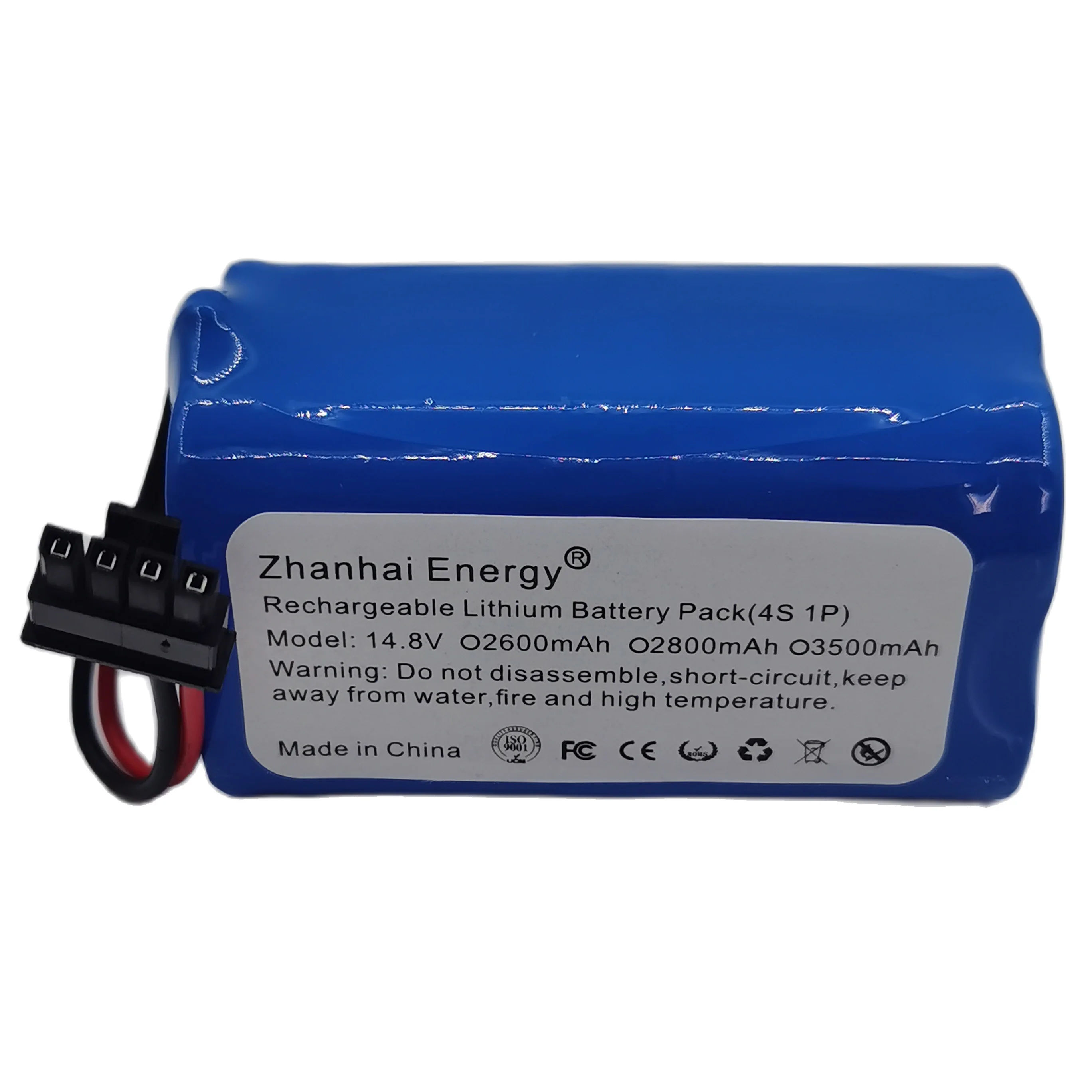 14.4V 14.8V 3500mAh 2800mAh 2600mAh 18650 Li-ion Rechargeable Battery Pack For Sweeping Robot ...