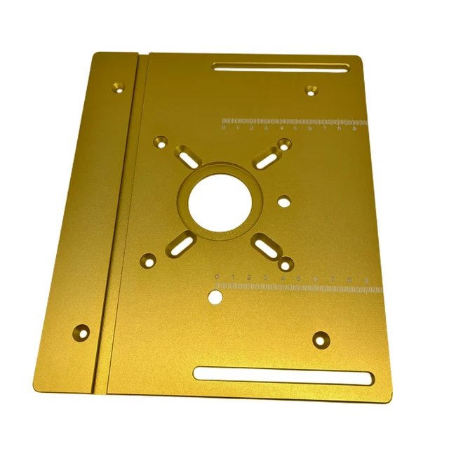 Router Table Insert Plate Aluminum Alloy Wood Milling Flip Board ...