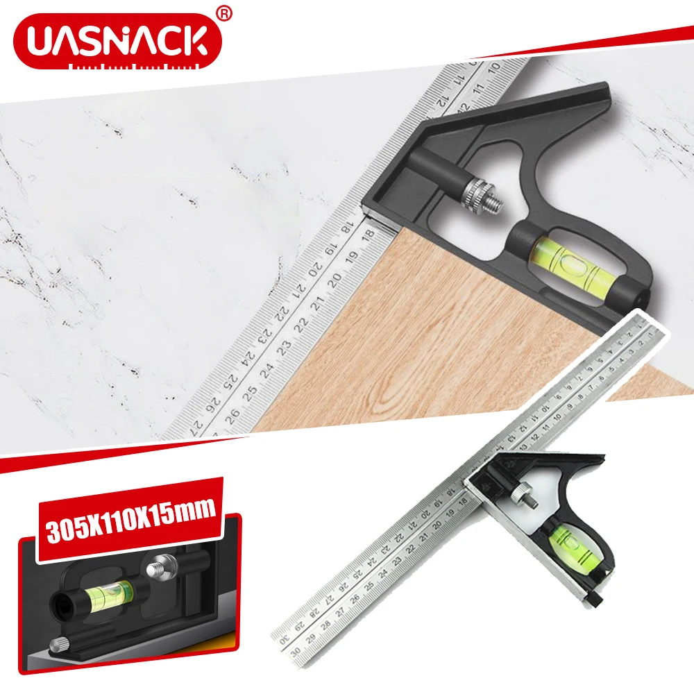 Diy Precise Stainless Steel Measuring Tools Aluminium Combination ...