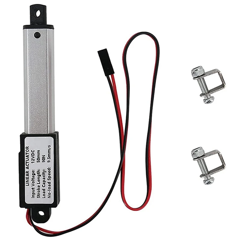 Retail 2X Micro Linear Actuator,2 Inch Stroke, 90N/20.3Lb, Speed 9.5Mm ...