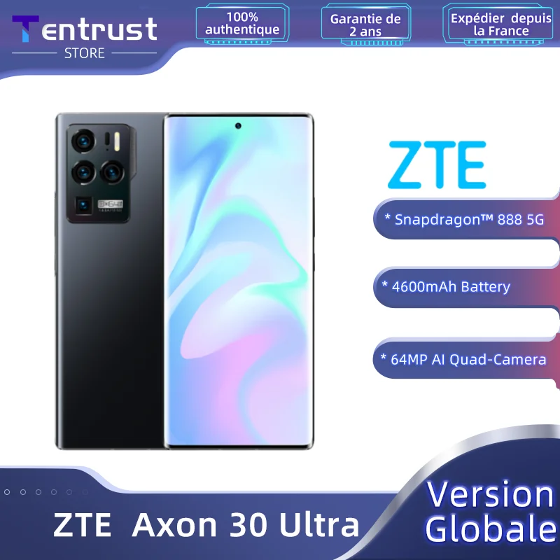 Global Version ZTE Axon 30 Ultra 5G Smartphone 6.67'' 144Hz AMOLED ...