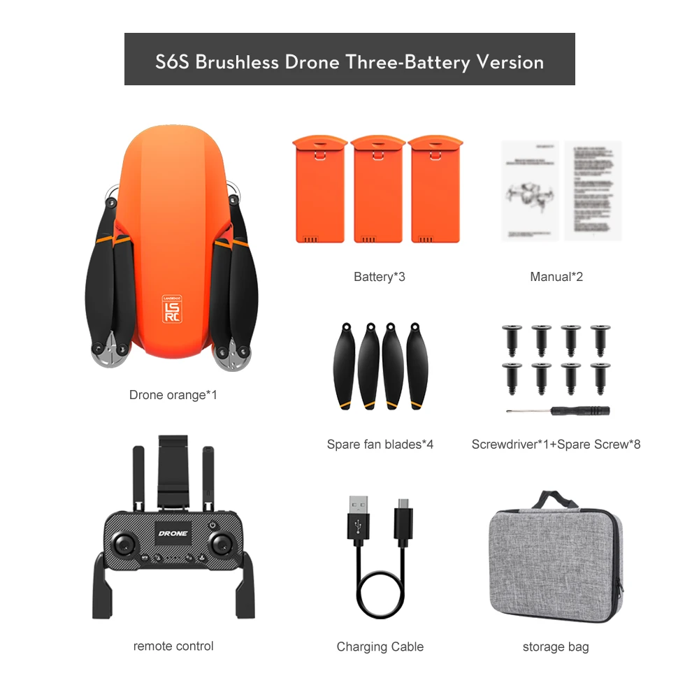 S6S Mini 3 Pro drone 4k professional GPS 5KM 4K Drones HD Camera ...
