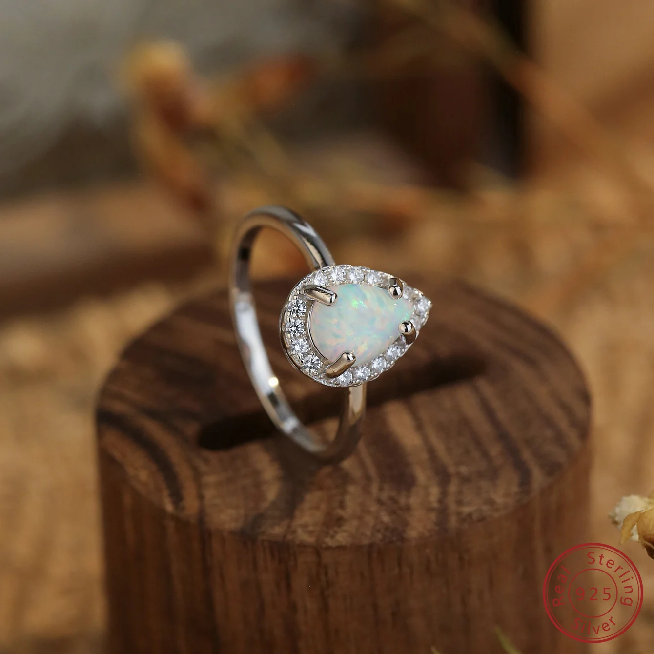 100-925-sterling-silver-women-s-water-drop-ring-paired-with-dazzling ...