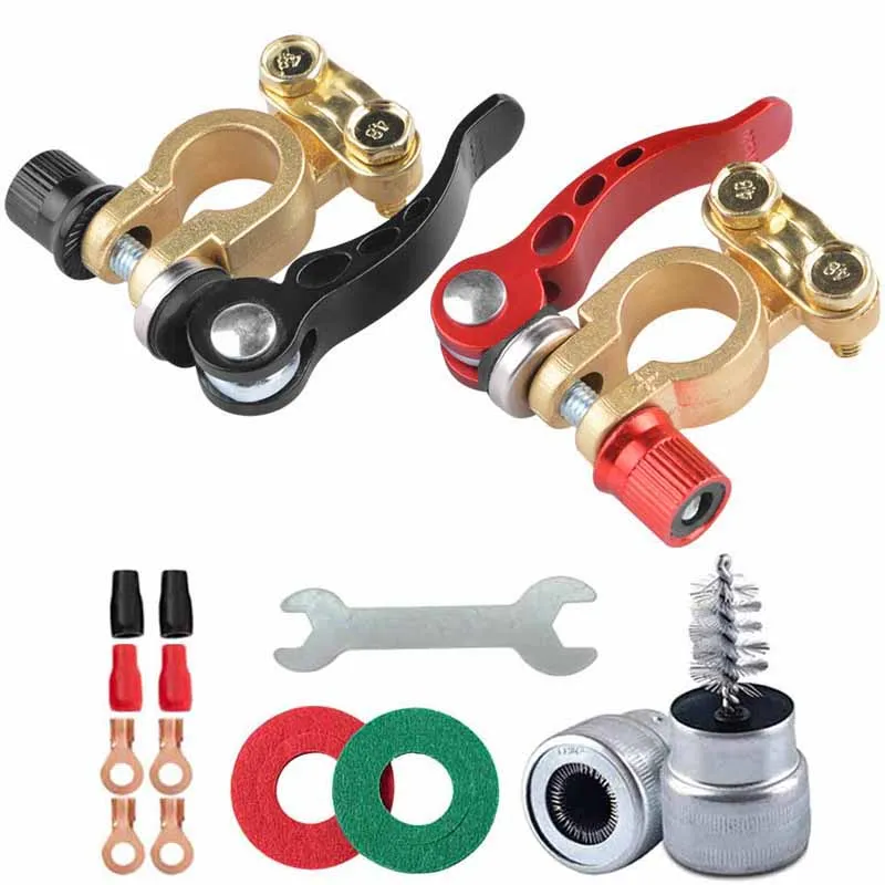 1-Pair-Car-Battery-Terminal-Connectors-Quick-Release-Disconnect-Battery ...