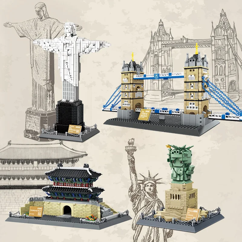 Mini-Blocks-Building-Sets-Adult-Famous-City-Landmark-Building-Block ...