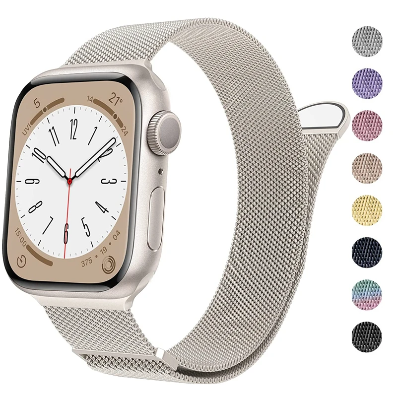 Milanese-Loop-Strap-For-Apple-watch-Band-44mm-40mm-45mm-41mm-42mm-38mm ...