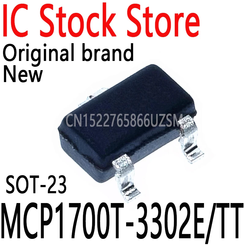 100PCS New and Original SOT-23 MCP1700T-3302E MCP1700T-3302 SMD ...