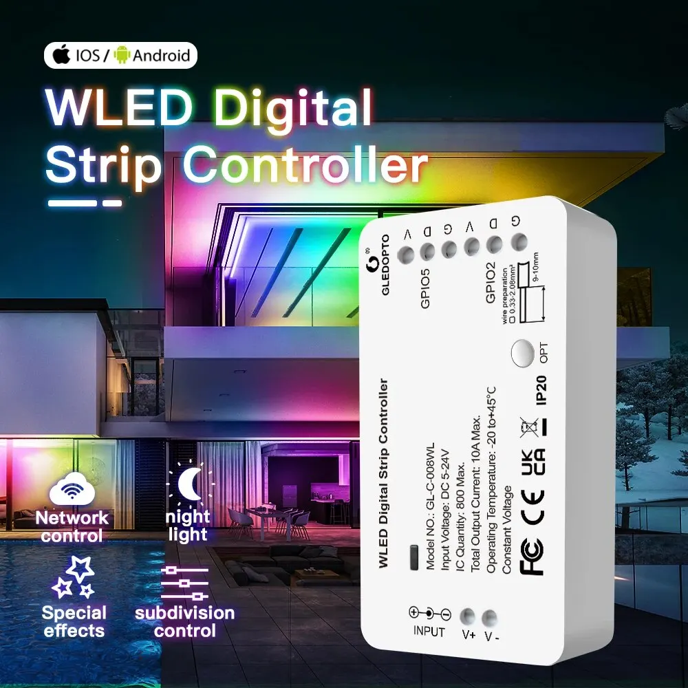 Mjjc-Wled-Controller-5V-12V-24V-100-Dynamische-Modi-Diy-Rgb-Rgbw ...