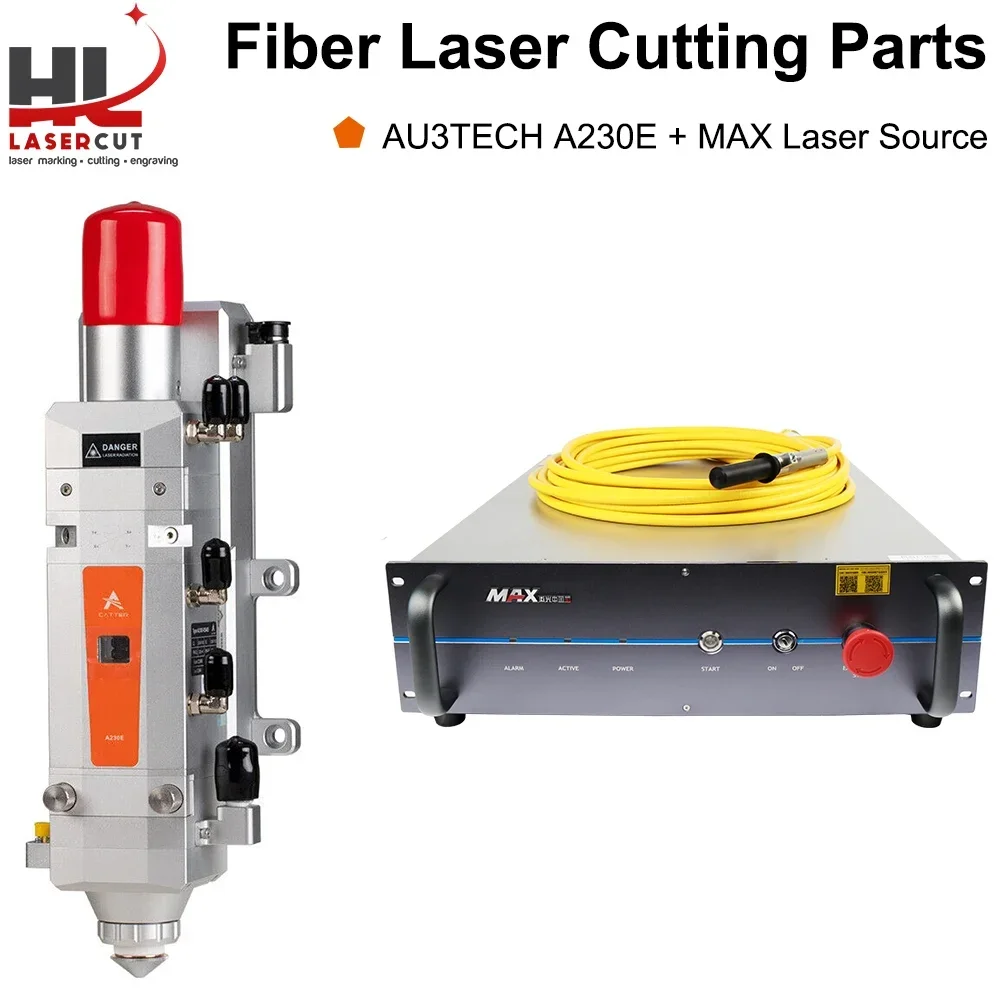 0-3KW-AU3TECH-A230E-CL100-FL125-Autofocus-Fiber-Laser-Cutting-Head-and ...