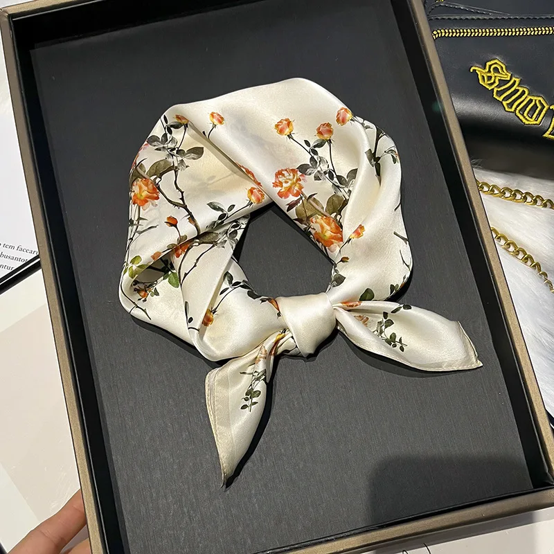 53cm-Square-Real-Silk-Neck-Scarf-Women-Spring-Fashion-Foulard-Bandana ...