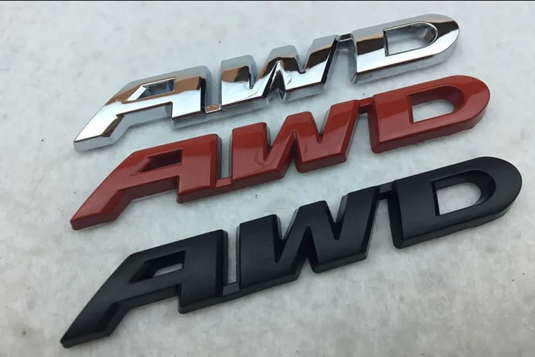 1X-3D-Metal-Car-Letters-For-Civic-CRV-RAV4-AWD-Emblem-Sticker-Fender ...