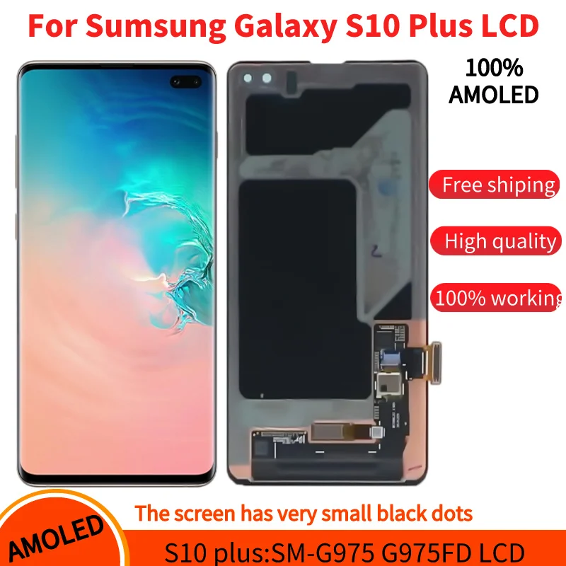 100% Tested Display For S10 Plus Screen Replacement For Samsung Galaxy ...
