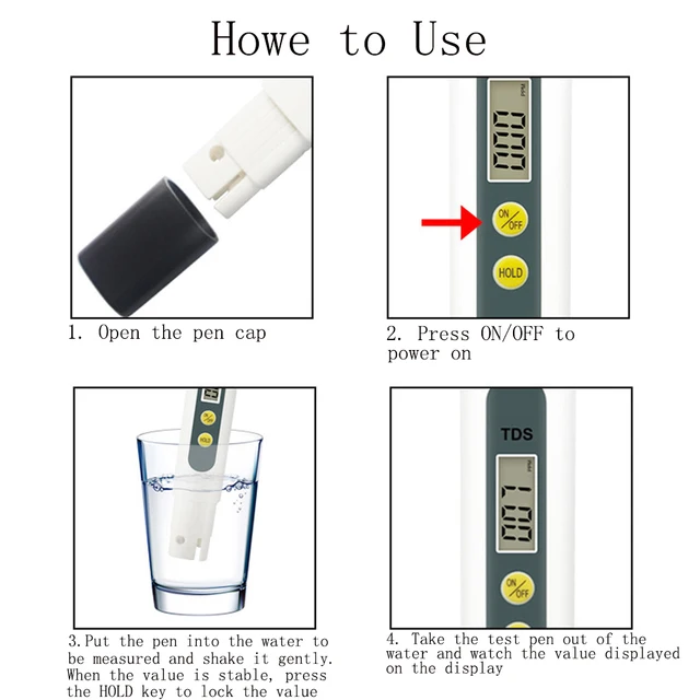 TDS Testing Pen Household Water Testing Pen Water Quality Testing Tool ...