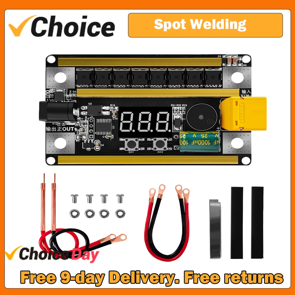 Spot-Welder-DIY-Kit-99-Gears-Power-Adjustable-Spots-Welding-Machine-Control-Board-for-18650 ...