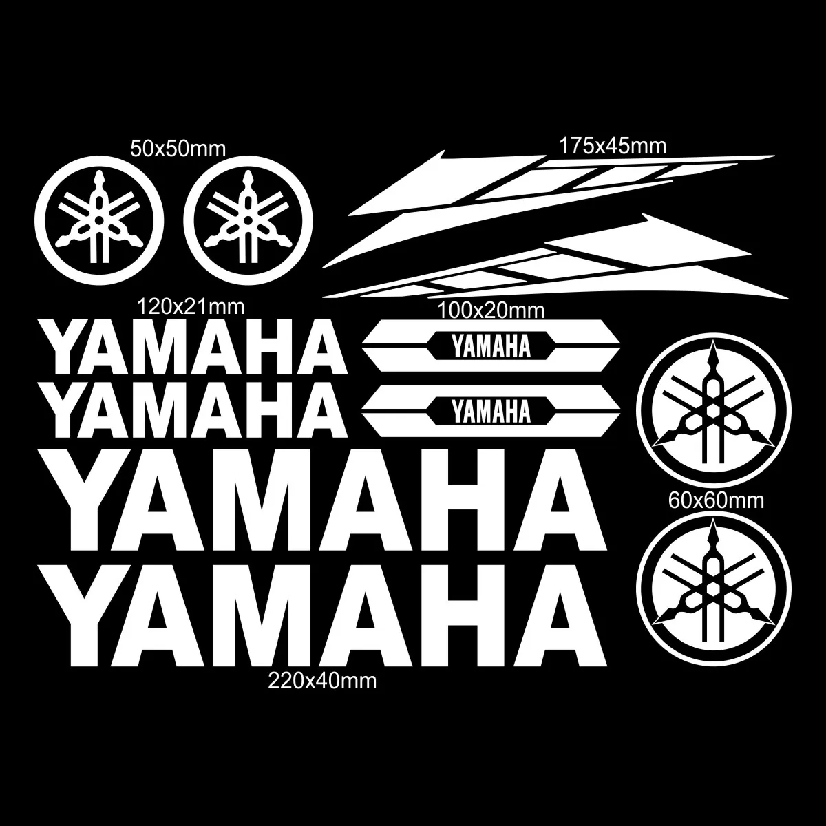 Yamaha Logo Decals