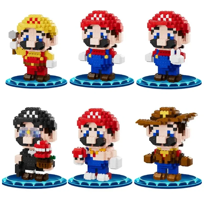 Super-Mario-Bros-Building-Blocks-Killer-Mario-Cowboy-DIY-Figures-Puzzle ...