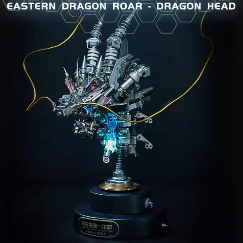 DIY-Dragon-Head-Metal-Model-Building-Kits-for-Adults-Mechanical-Animals ...