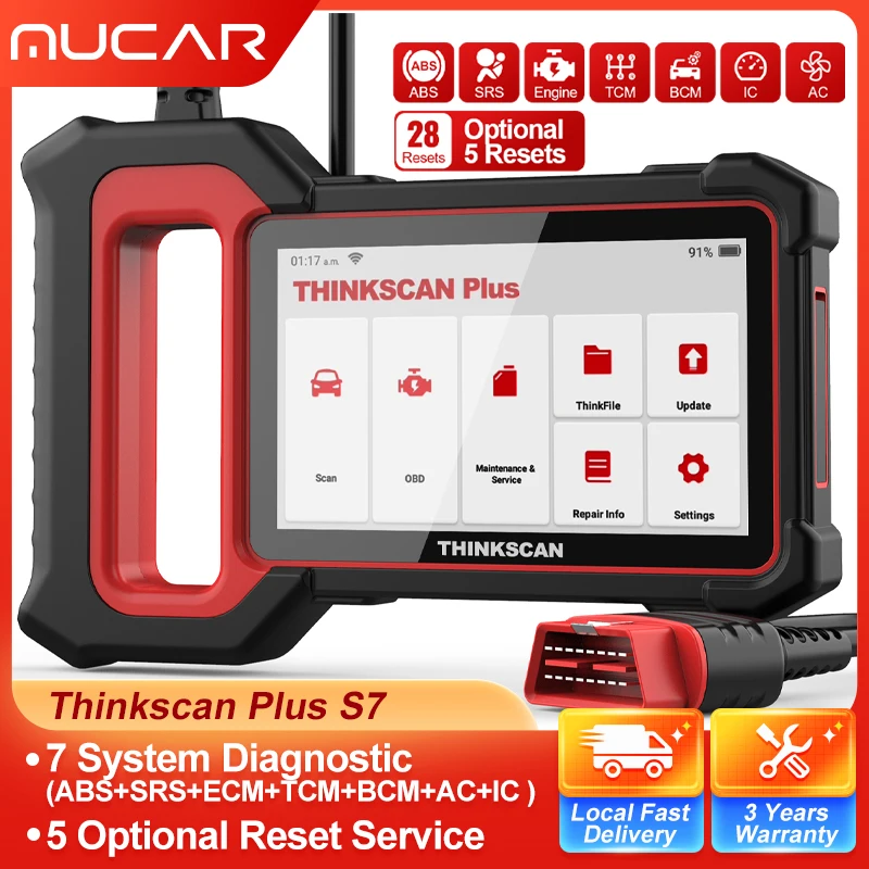 THINKCAR Thinkscan Plus S7/S4 OBD2 Escáner Herramientas de diagnóstico ...