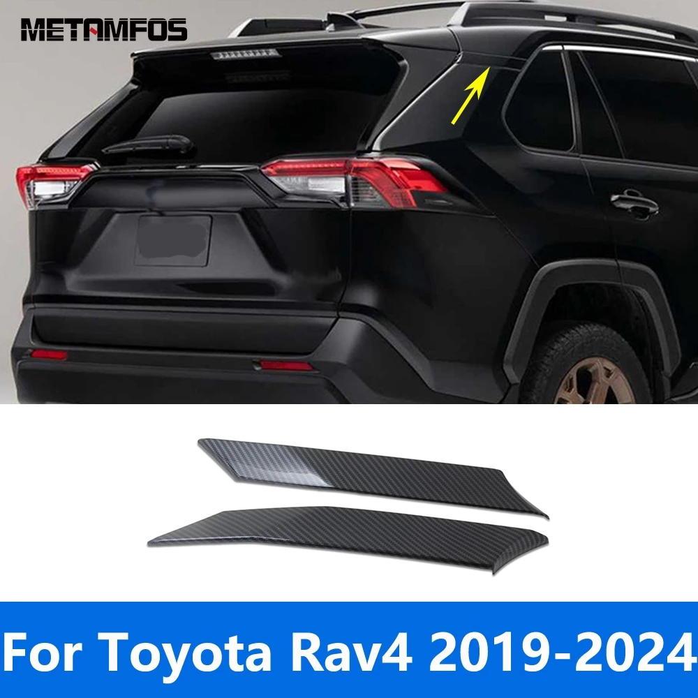 For-Toyota-Rav4-Rav-4-2019-2023-2024-Carbon-Fiber-Rear-Window-C-Pillar ...