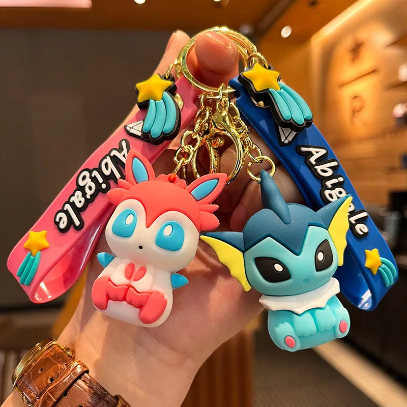 6cm Pokemon Anime Figure Eevee Pikachu Vaporeon Umbreon Glaceon PVC ...