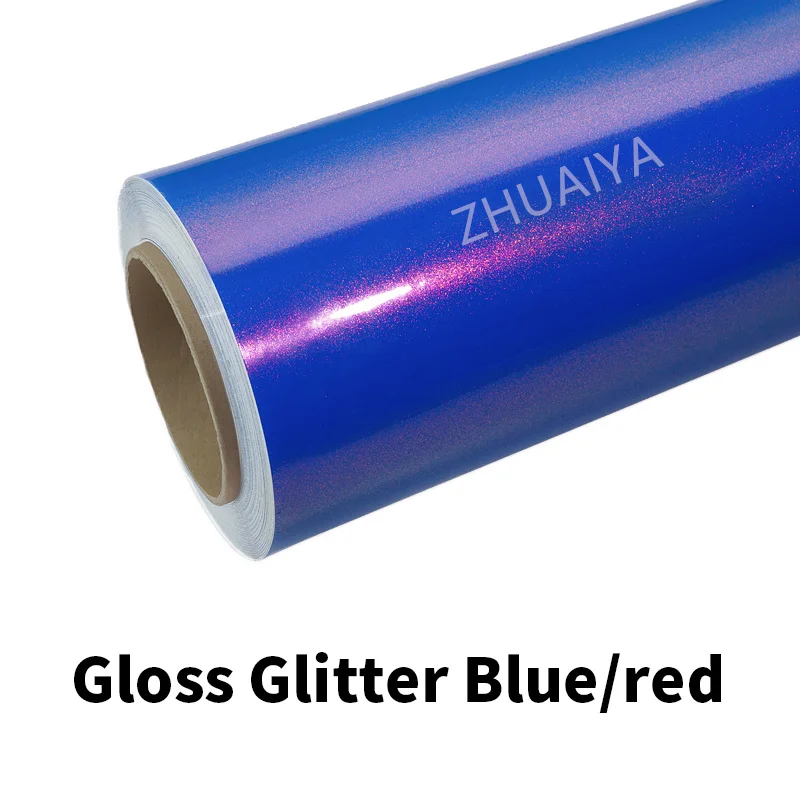 Highest quality Chameleon Glitter Blue Red Vinyl Wrap film wrapping ...