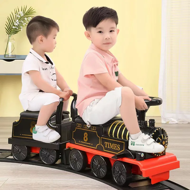 Ride-On-Train-Track-Toy-Train-Electric-Car-Child-Baby-Walker-Stroller ...