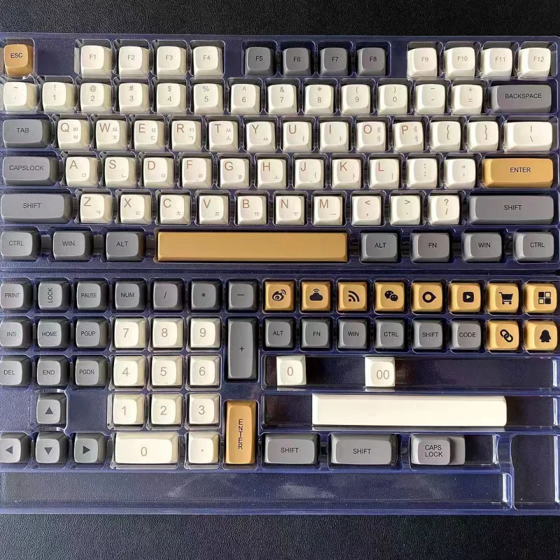 126-Key-Caps-Multi-Spec-Keyboard-English-Korean-Key-Caps-Game-Wired ...