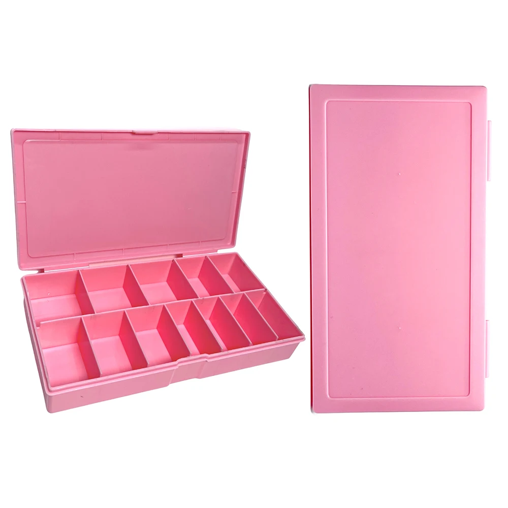 Newest Plastic Nail Tip Box Organizer with 12 Slot for Fake Nail ...