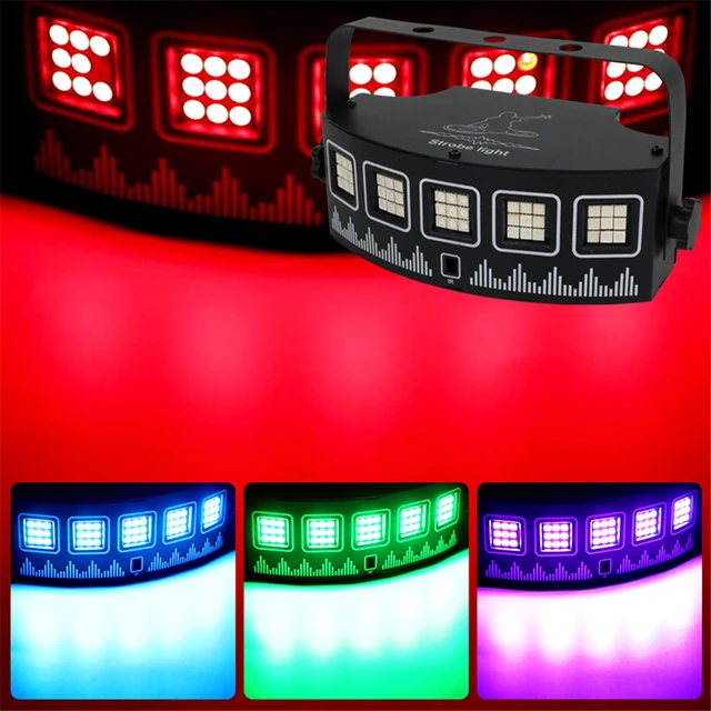 ALIEN LED RGB Disco DJ Strobe Light Party Holiday Christmas Music Club ...
