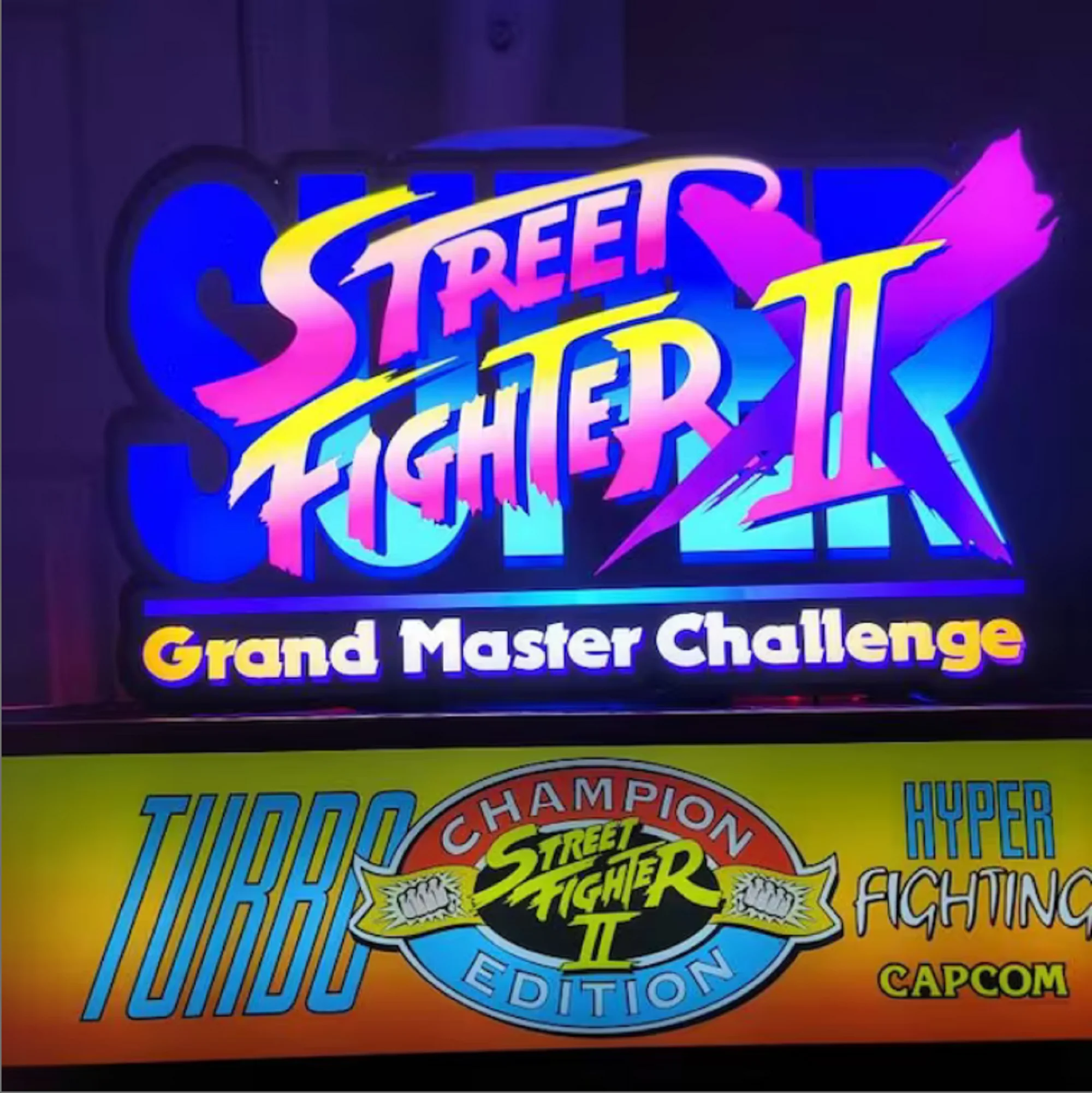 Street Fighter logo LED Lightbox Gamer Gift for Teens Gaming Bedroom ...