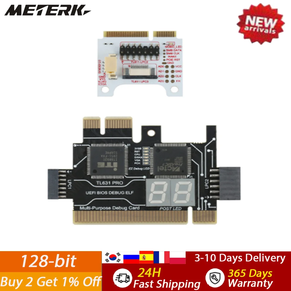 Tl631 Pro Universal Laptop Pci Diagnose Card Pc Pci E Mini Lpc