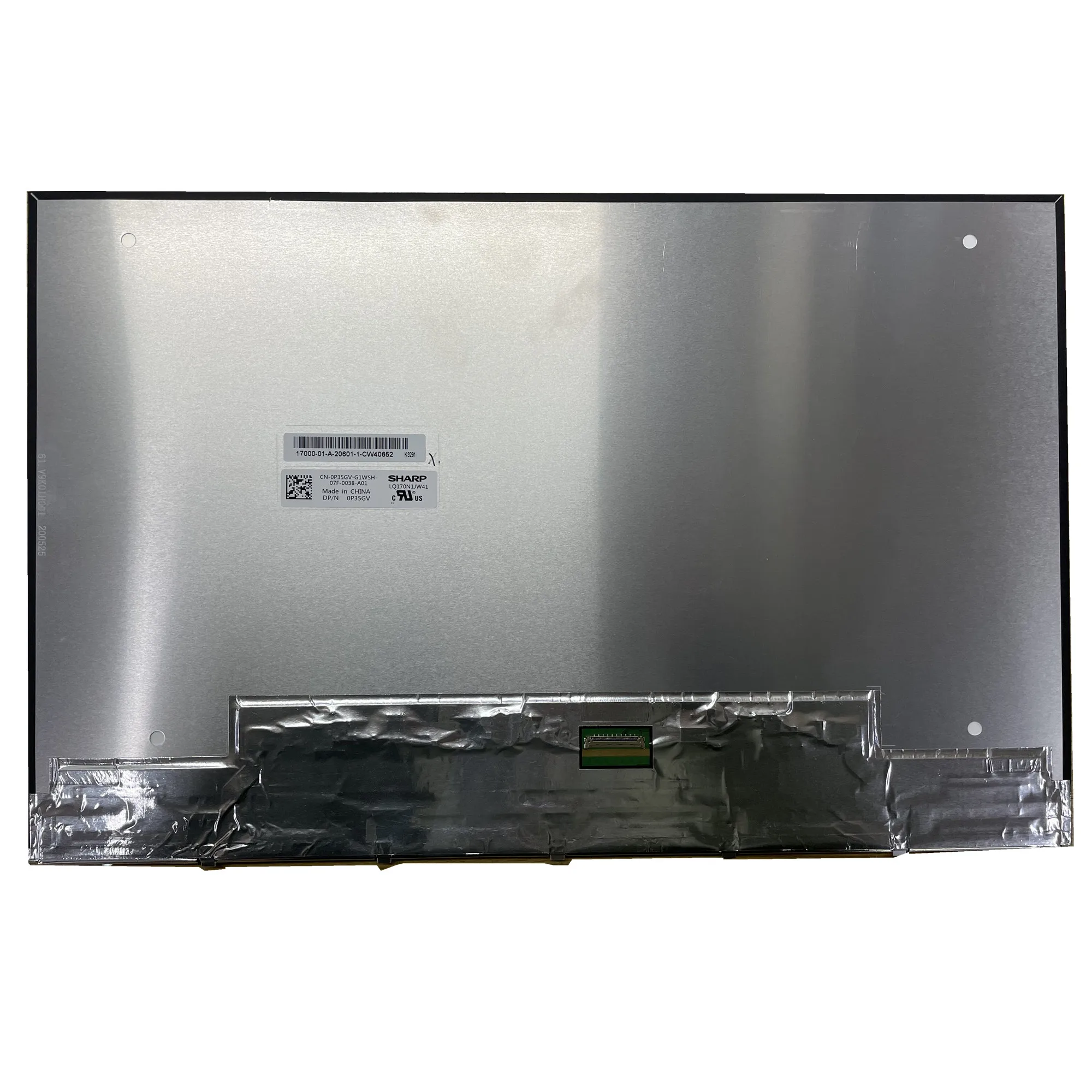 Lq170n1jw41 portátil lcd led painel de tela dp/n 0p35gv não toque ...